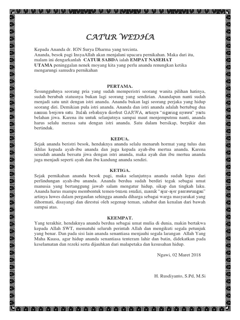 Catur Wedha | PDF