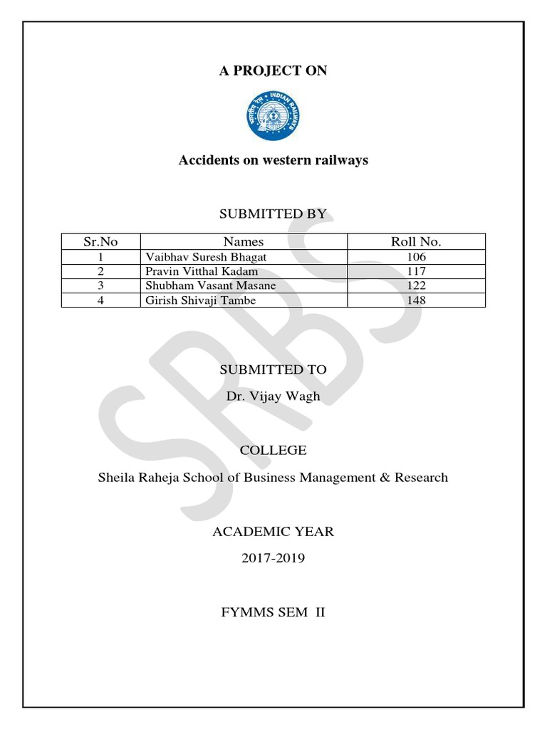 Western Railway Accident Analysis Project | PDF