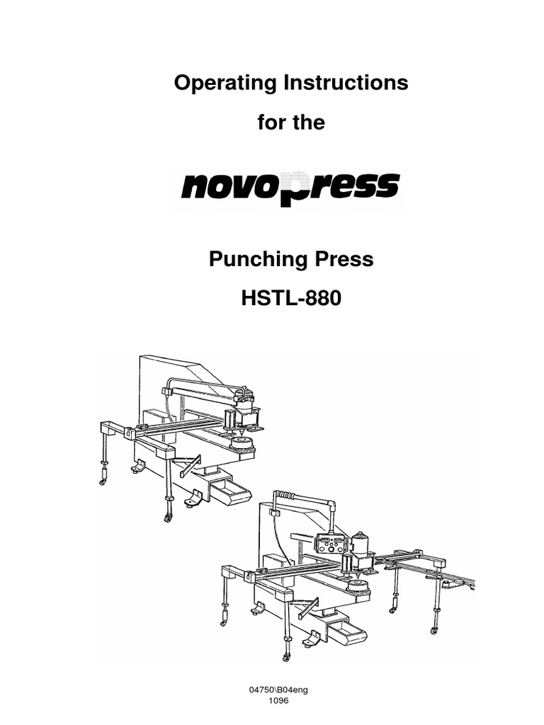 HSTL Operating Instructions | PDF | Screw | Track (Rail Transport)