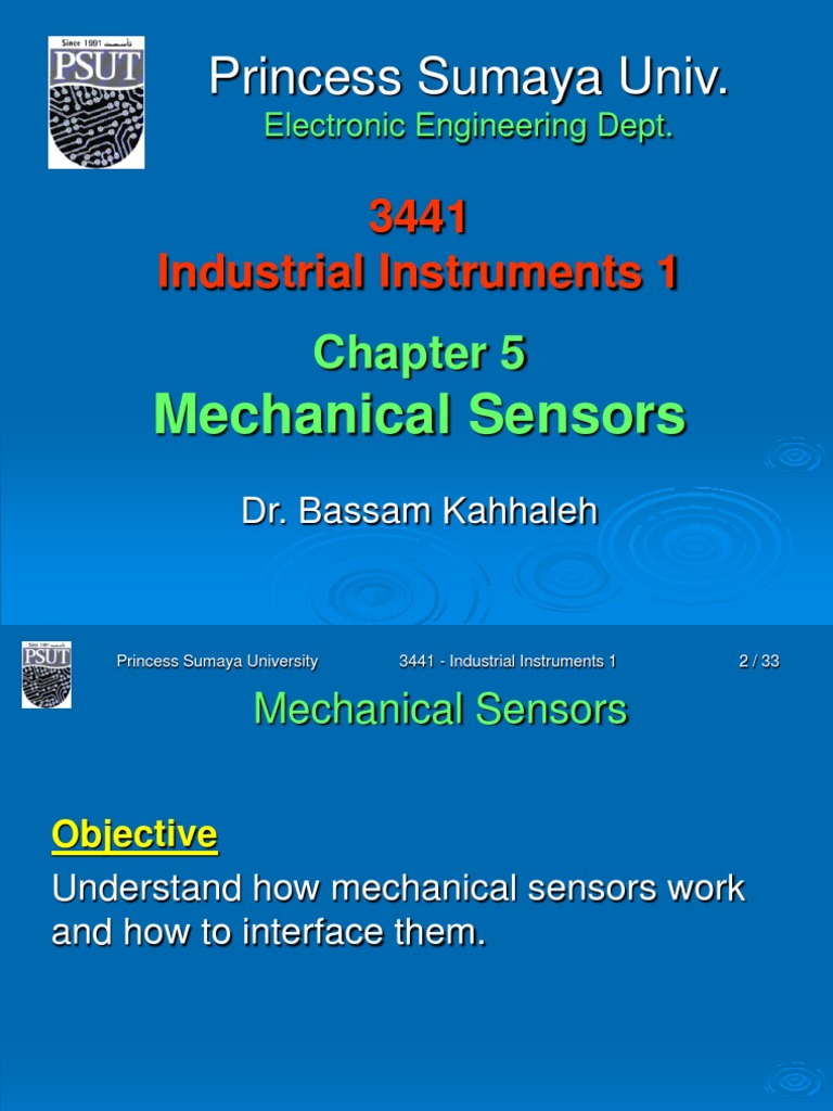 Chapter 05 - Mechanical Sensor | PDF | Electrical Engineering | Physical Quantities