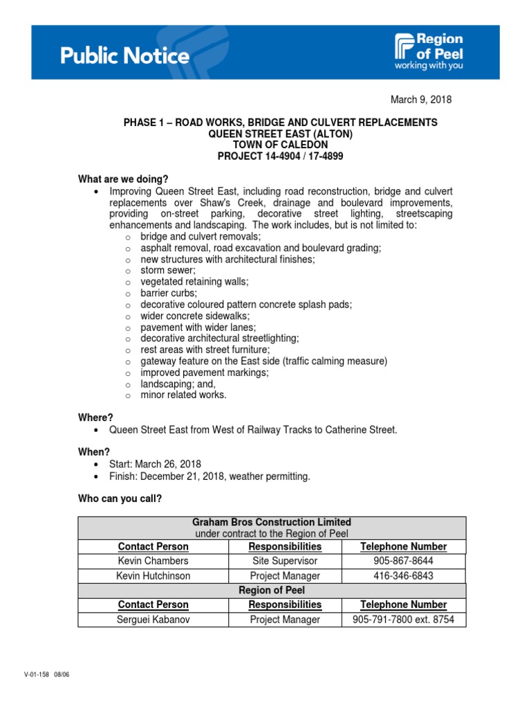 Public Notice | PDF | Street | Road