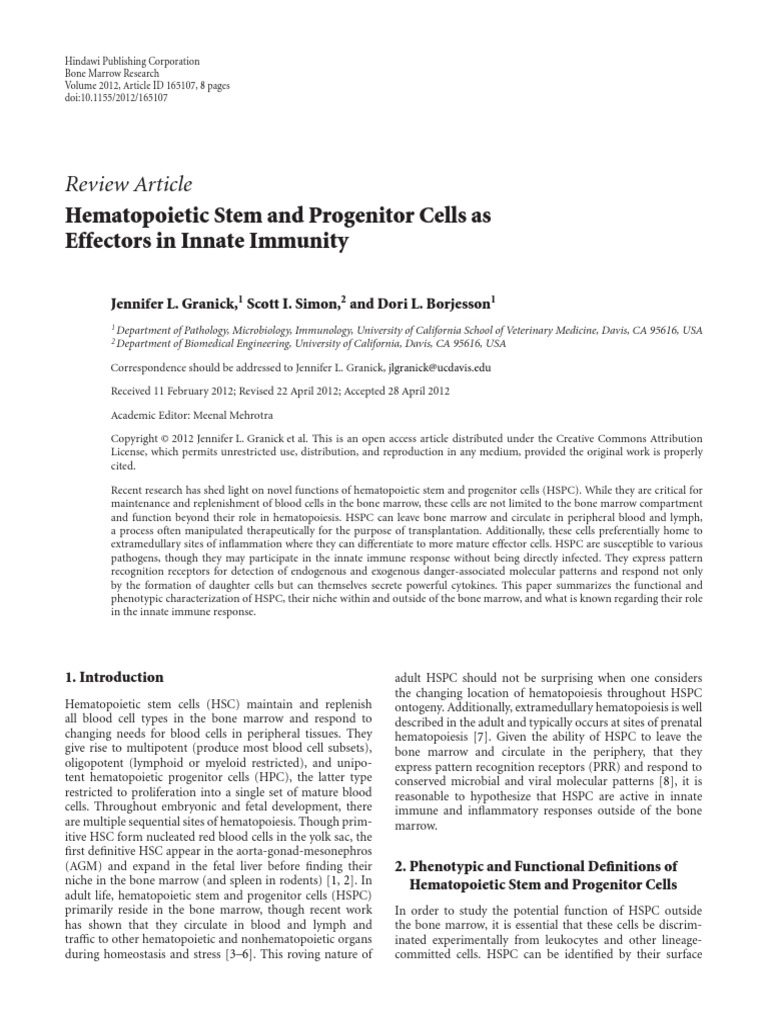 7 FDC | PDF | Hematopoietic Stem Cell | Inflammation