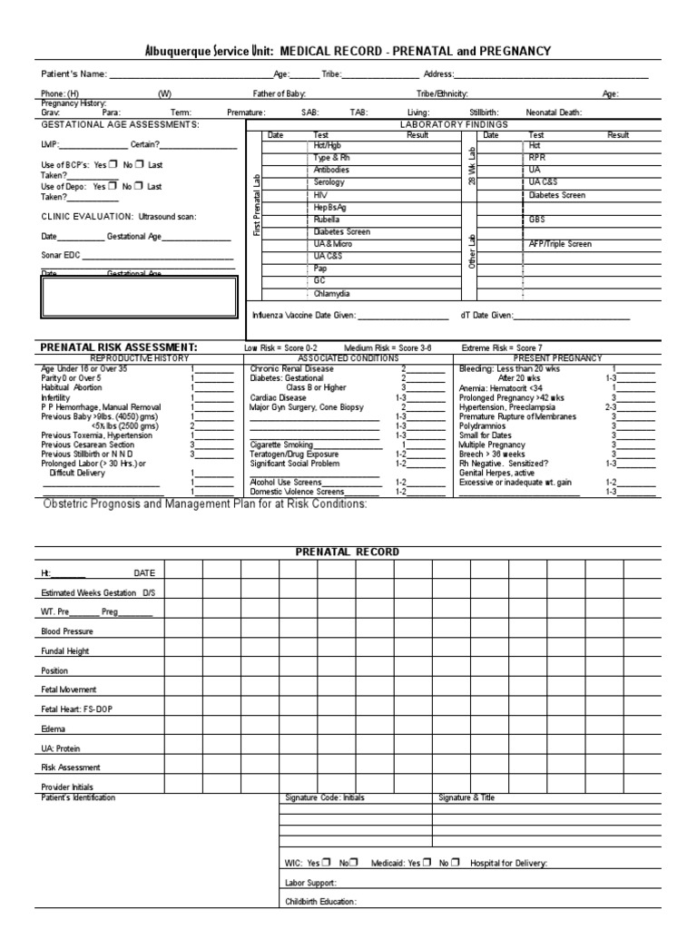 Prenatal Card | PDF | Childbirth | Prenatal Development