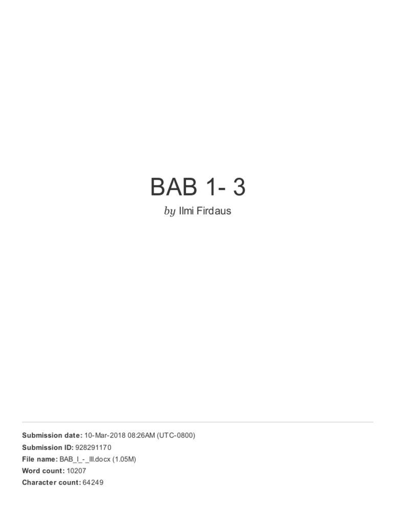 Bab 1 - 3 | PDF | Science & Mathematics