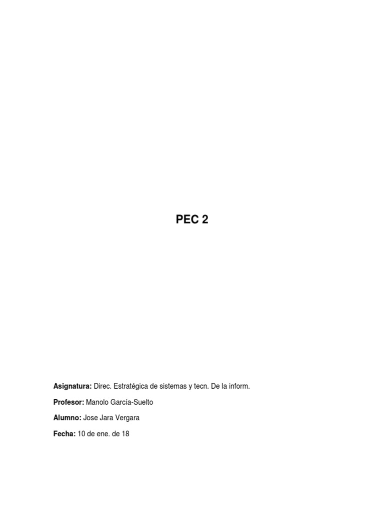 Jose Jara Vergara PEC2 | PDF | Itil | Software