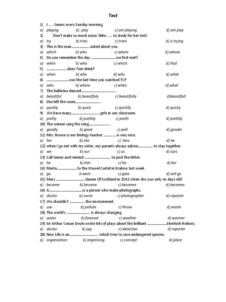 Final Test | PDF | Fictional Private Investigators | Arthur Conan Doyle