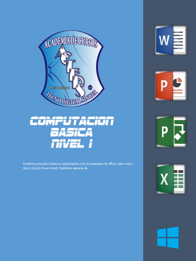 Guia Computacion Basica Nivel I | PDF | Hardware de la computadora | Microsoft Windows