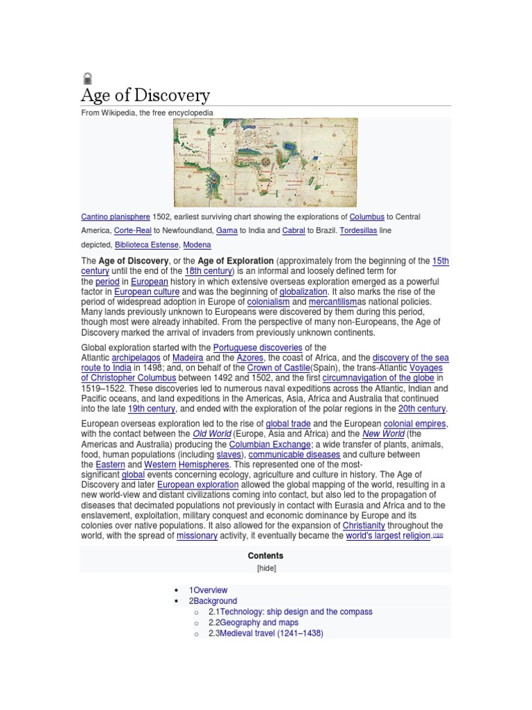 Age of Discovery | PDF | Age Of Discovery | Christopher Columbus