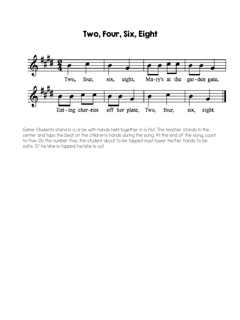 Two, Four, Six, Eight | PDF