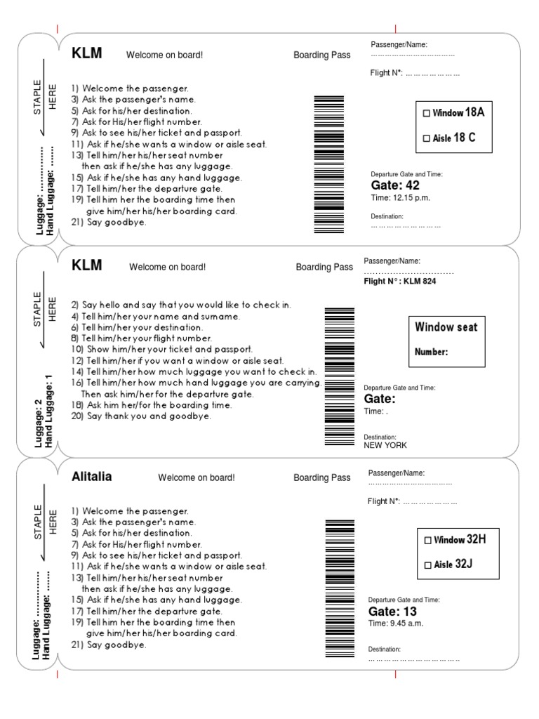 Airport Boarding Pass Procedures | PDF | Baggage | Aeronautics