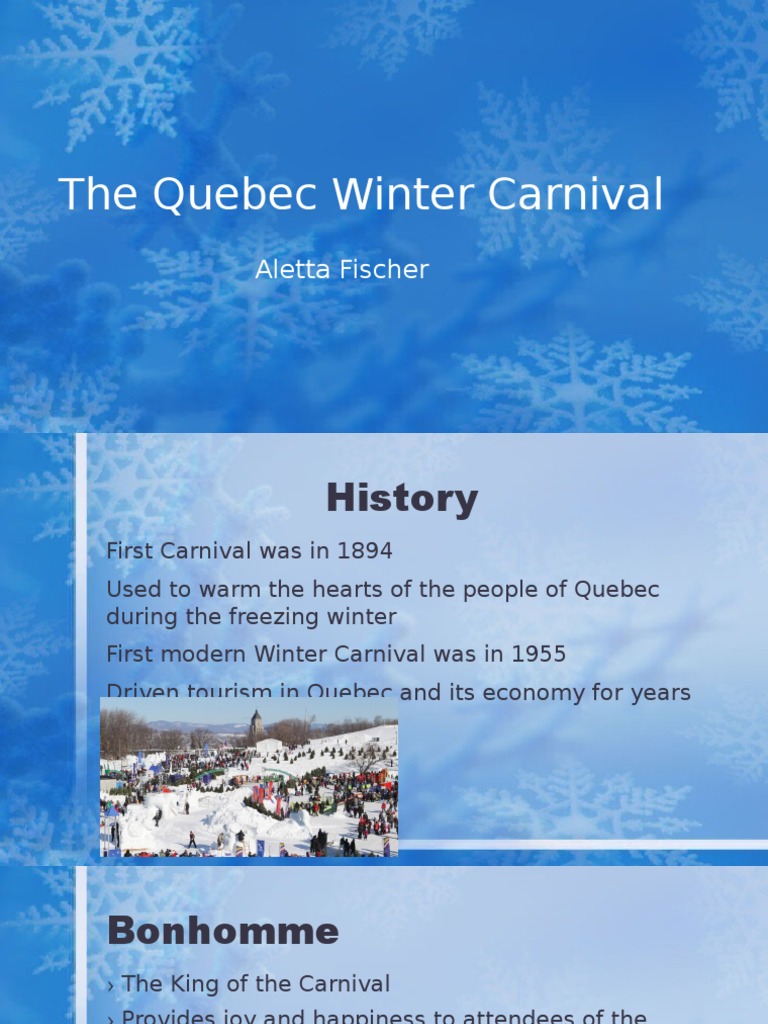 The Quebec Winter Carnival | PDF