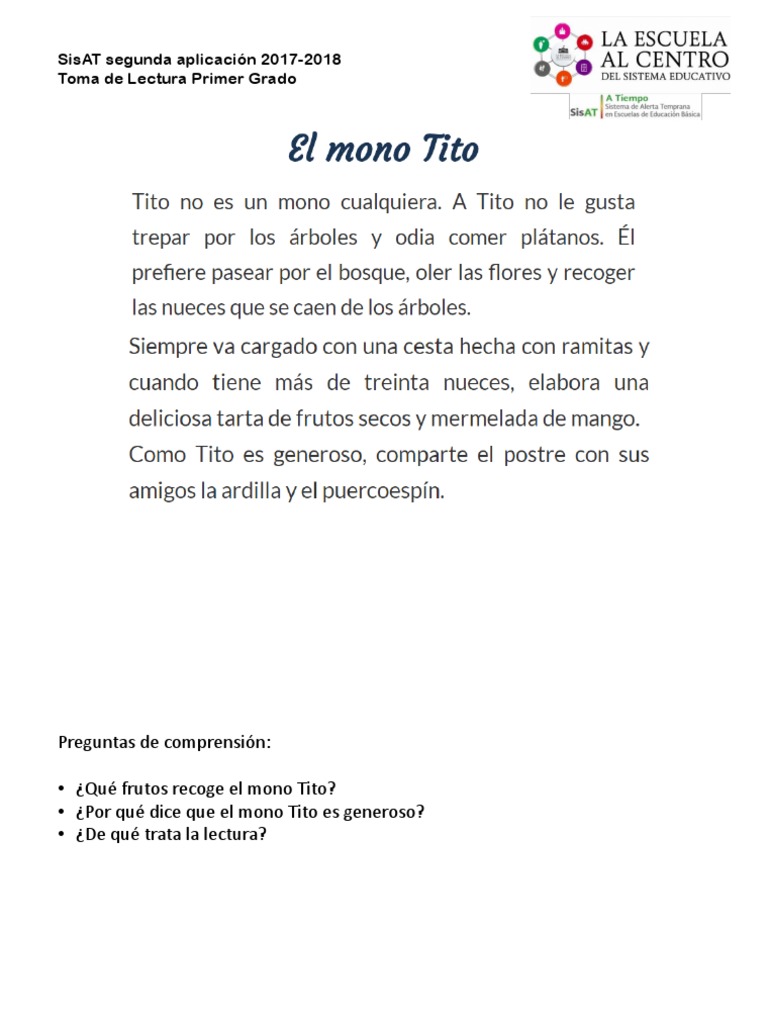 Material Sisat 2da Aplicación PDF | PDF | Lectura (proceso) | Ocio