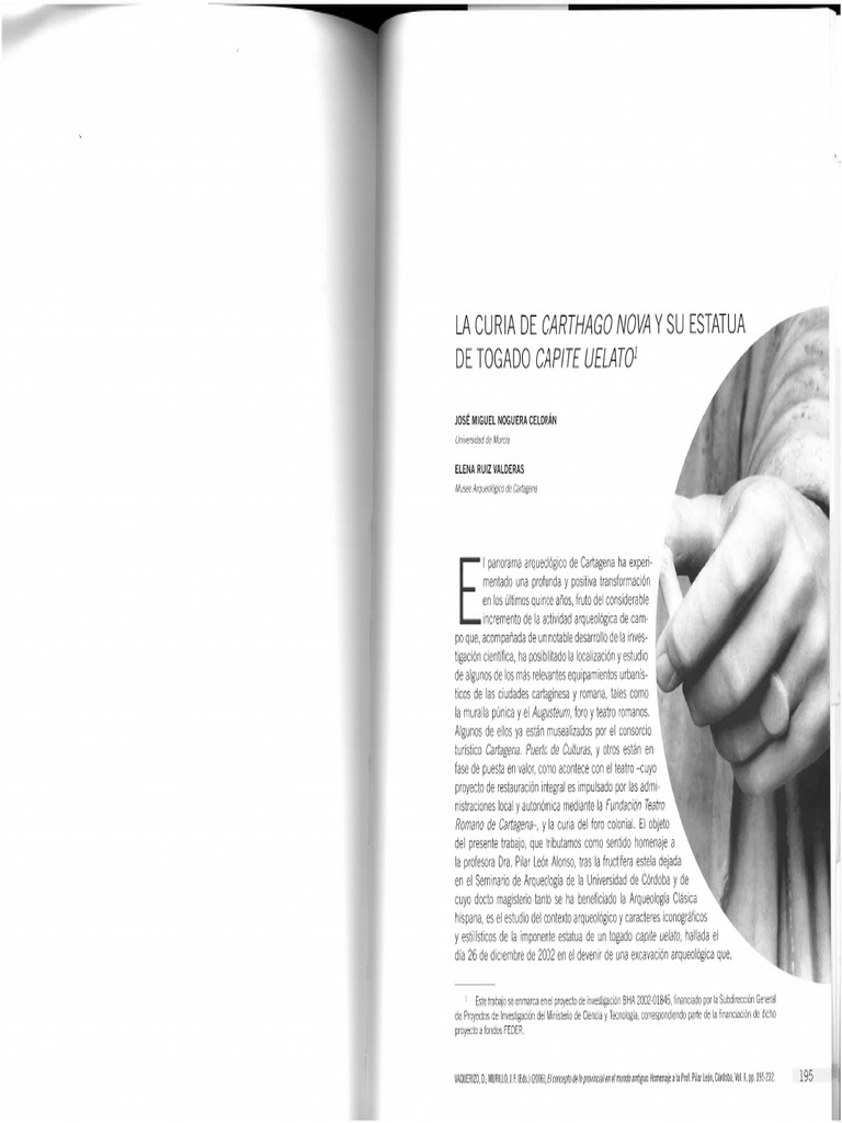 La Curia de Carthago Nova y Su Estatua Capite Velato | PDF