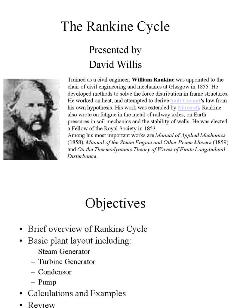 The Rankine Cycle | PDF