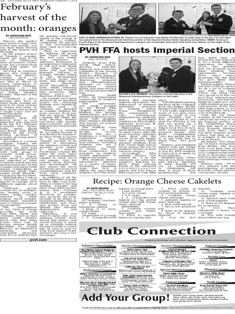 Yuma PVT 02072018 A04 | PDF | Orange (Fruit) | Orange Juice