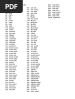 Numbers 1 - 5000 | PDF