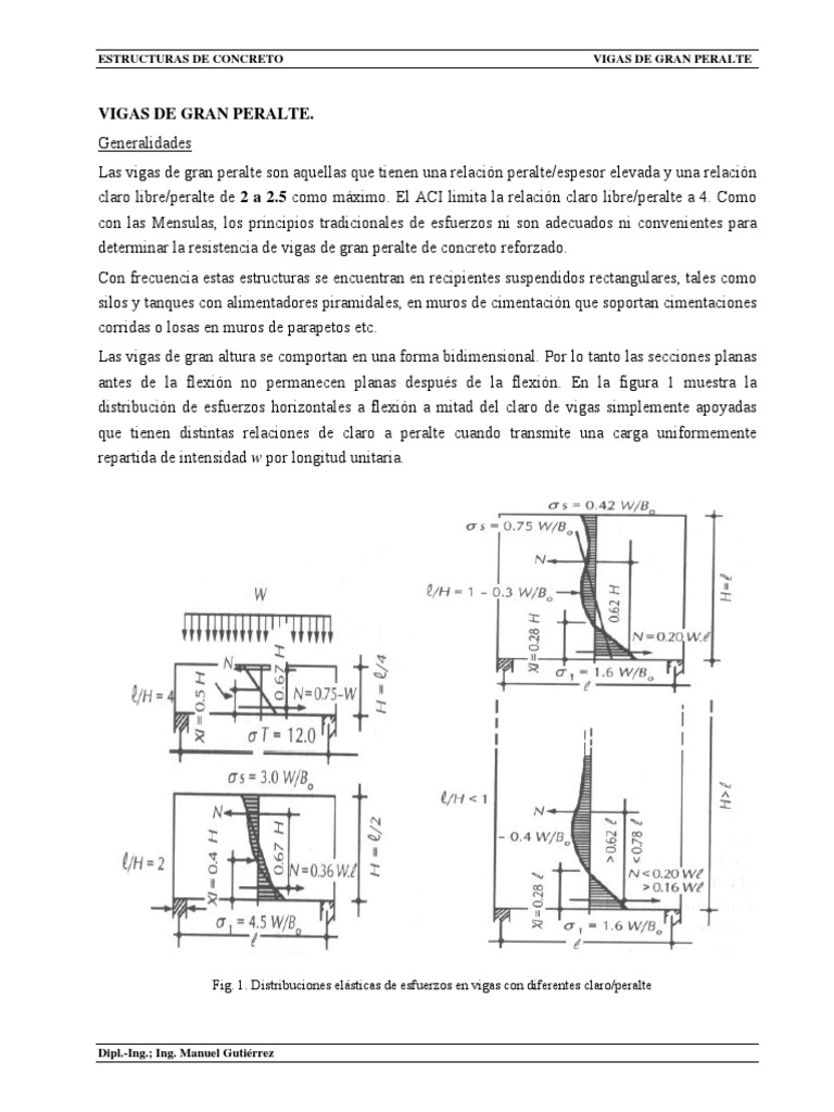 Vigas de Gran Peralte en Concreto | PDF | Doblar | Fundación (Ingeniería)