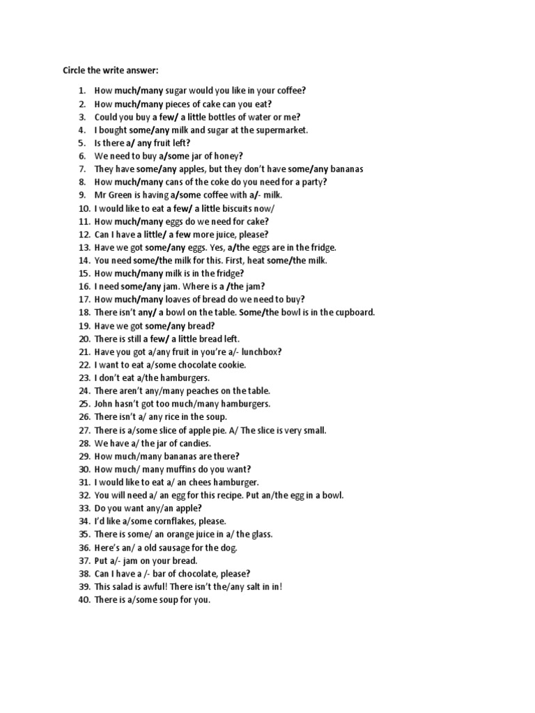 Countable and Uncountable Nouns | PDF