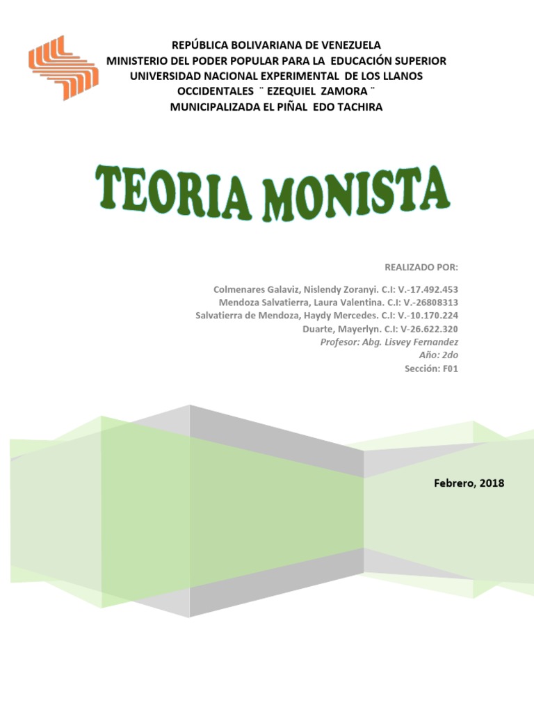 Teoria Monista | PDF | Ley internacional | Conflicto (proceso)