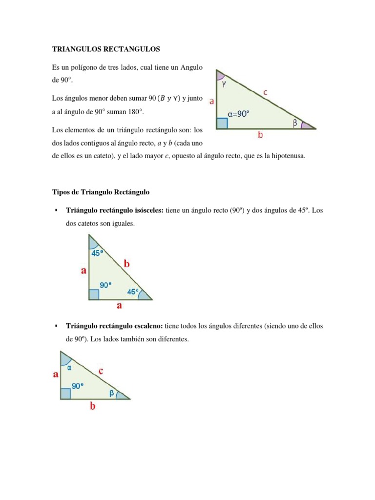 Triangulos Rectangulos | PDF | Triángulo | Funciones trigonométricas