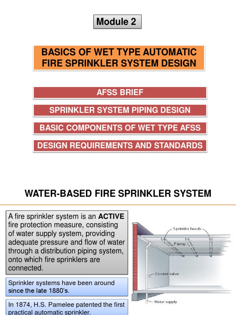 Basics of AFSS Design | PDF | Fire Sprinkler System | Valve