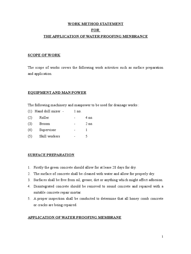 Waterproofing | PDF