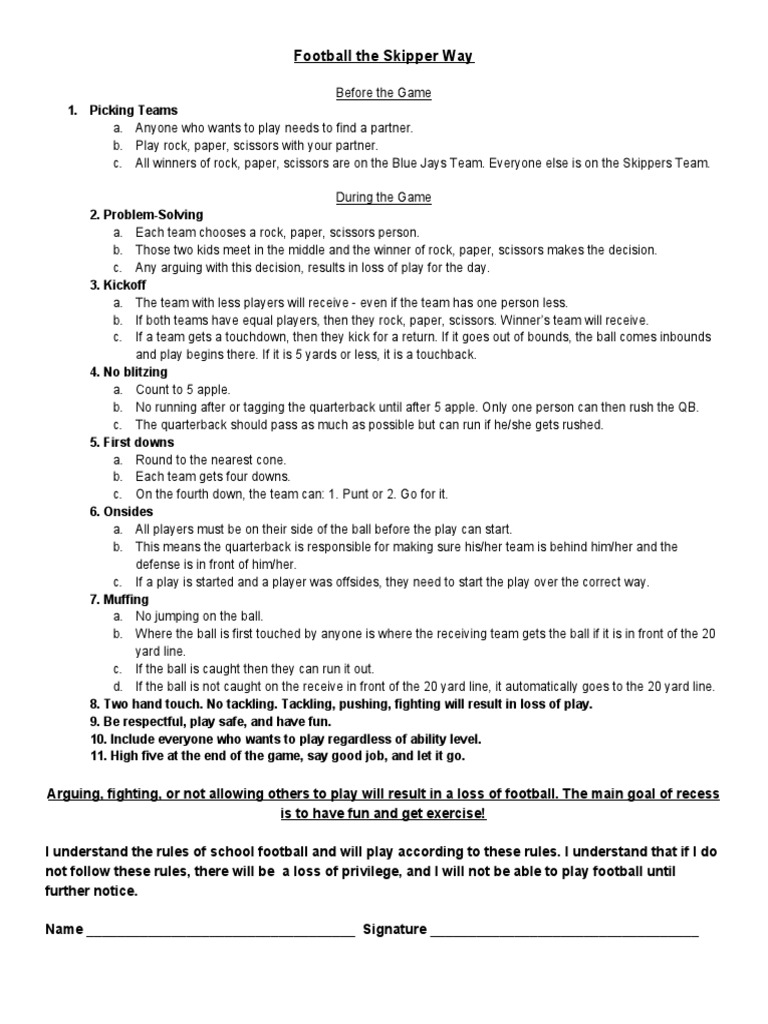 Football Rules | PDF | Quarterback | National Football League Playoffs