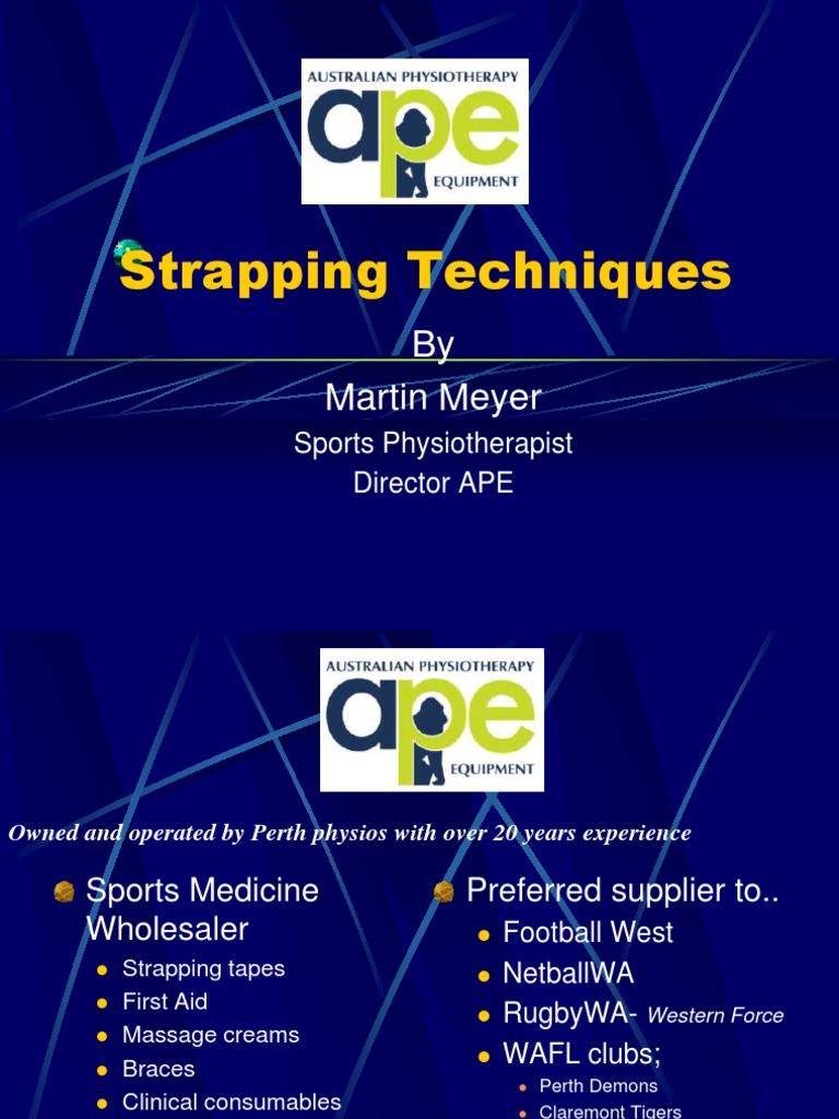 Strapping Techniques | Download Free PDF | Thumb | Physical Therapy