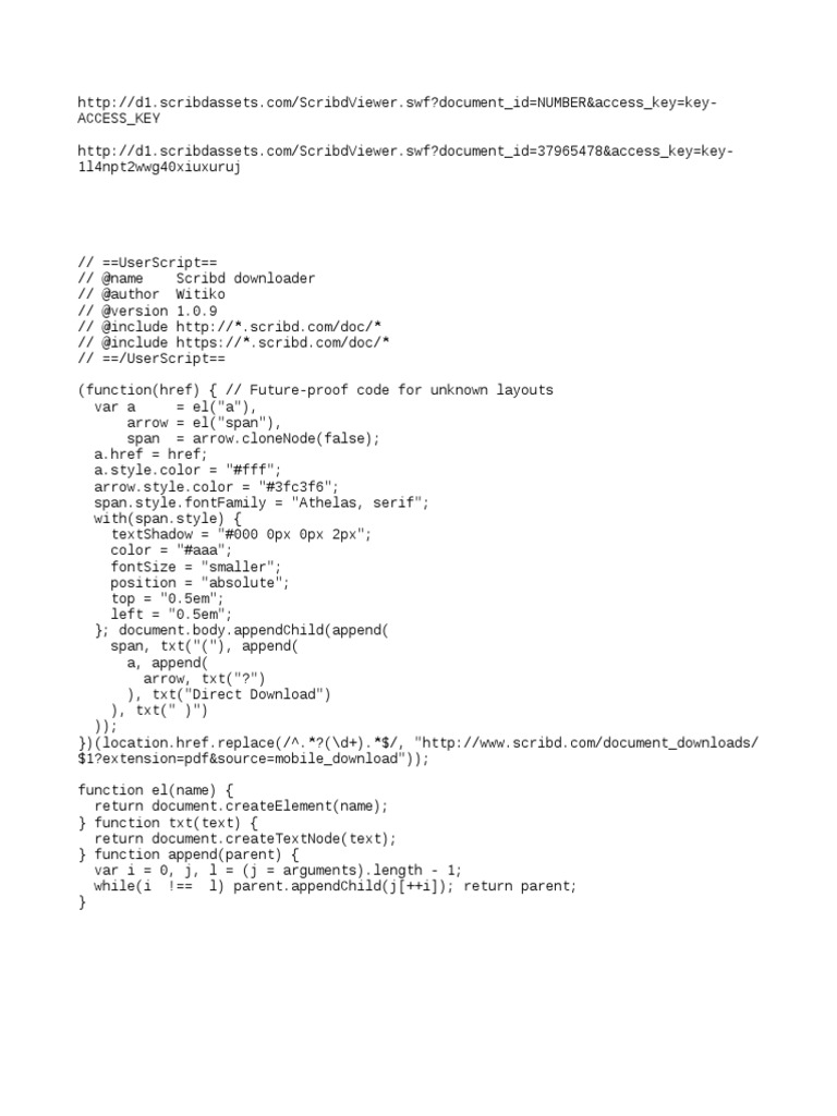 Scribd Code | PDF