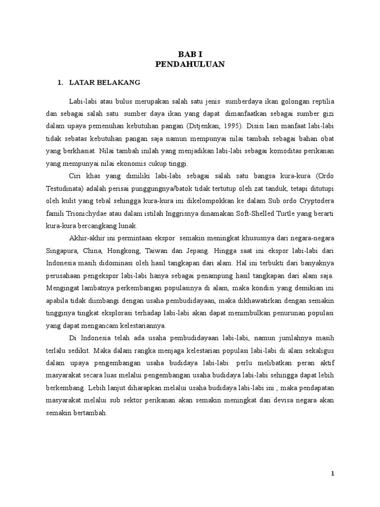 Makalah Labi-Labi | PDF