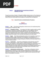 DAO 1992-29 IRR of RA 6969 | PDF | Hazardous Waste | Chemical Substances