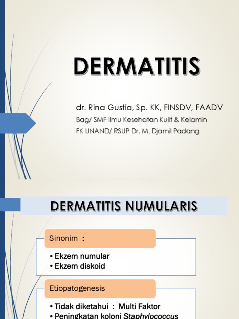 KP 3.4.4.1 - Dermatitis 1 (Nurmularis, Neurodermatitis, Napkin Eczema ...