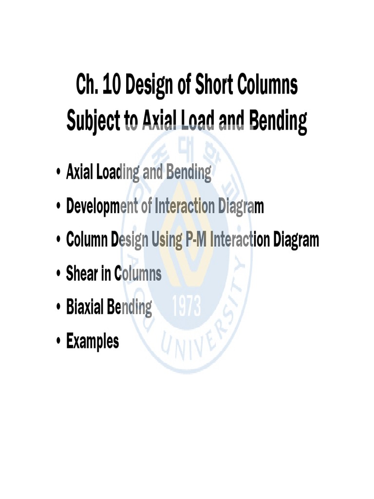 Design of Short Columns | PDF | Bending | Strength Of Materials