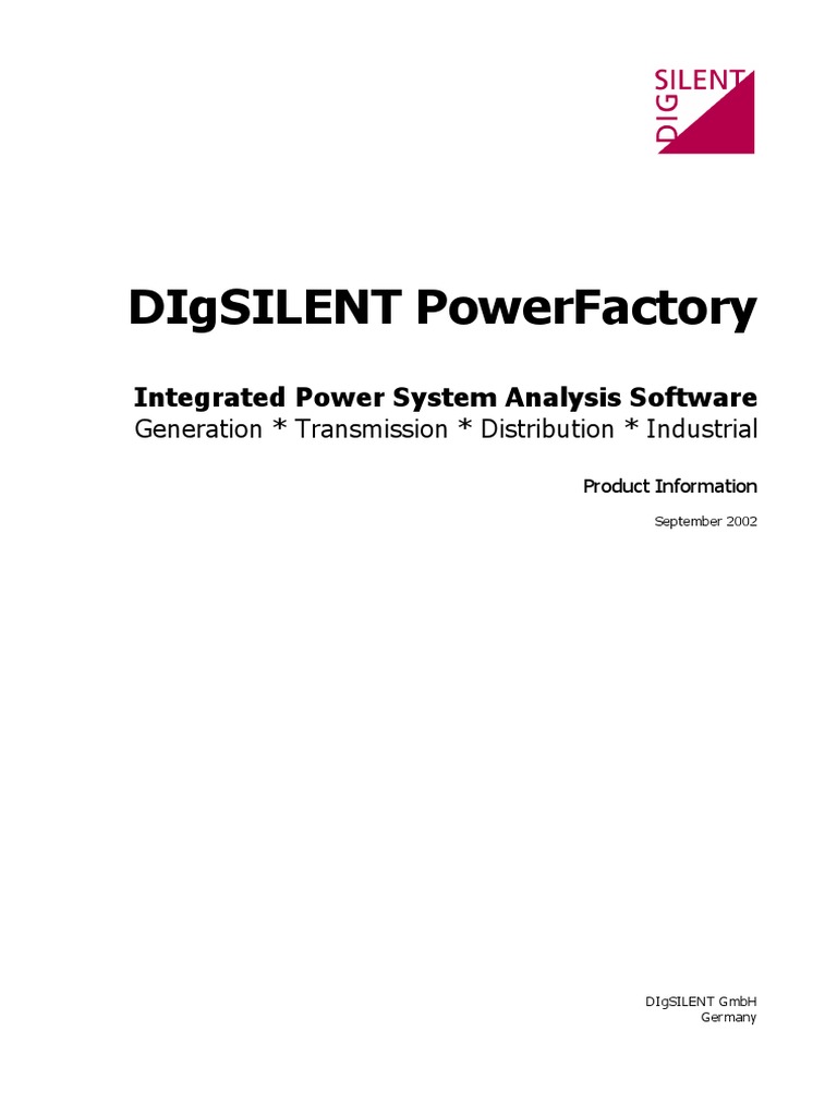 Digsilent Powerfactory: Integrated Power System Analysis Software | PDF ...