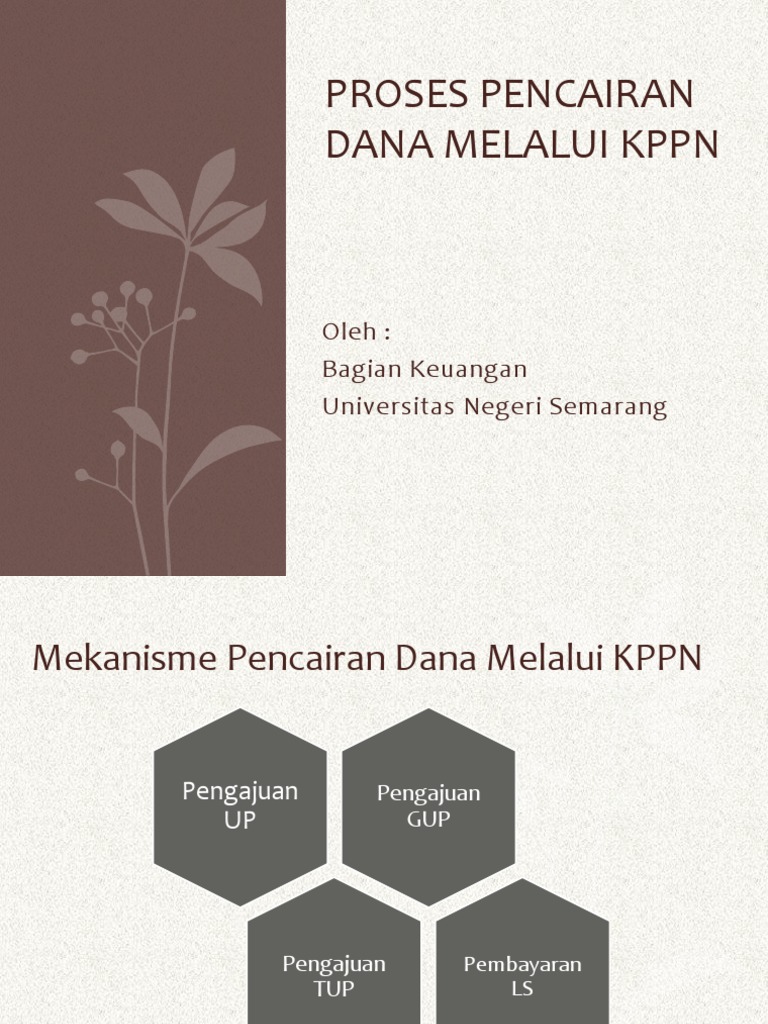 Proses Pencairan Dana Melalui KPPN | PDF