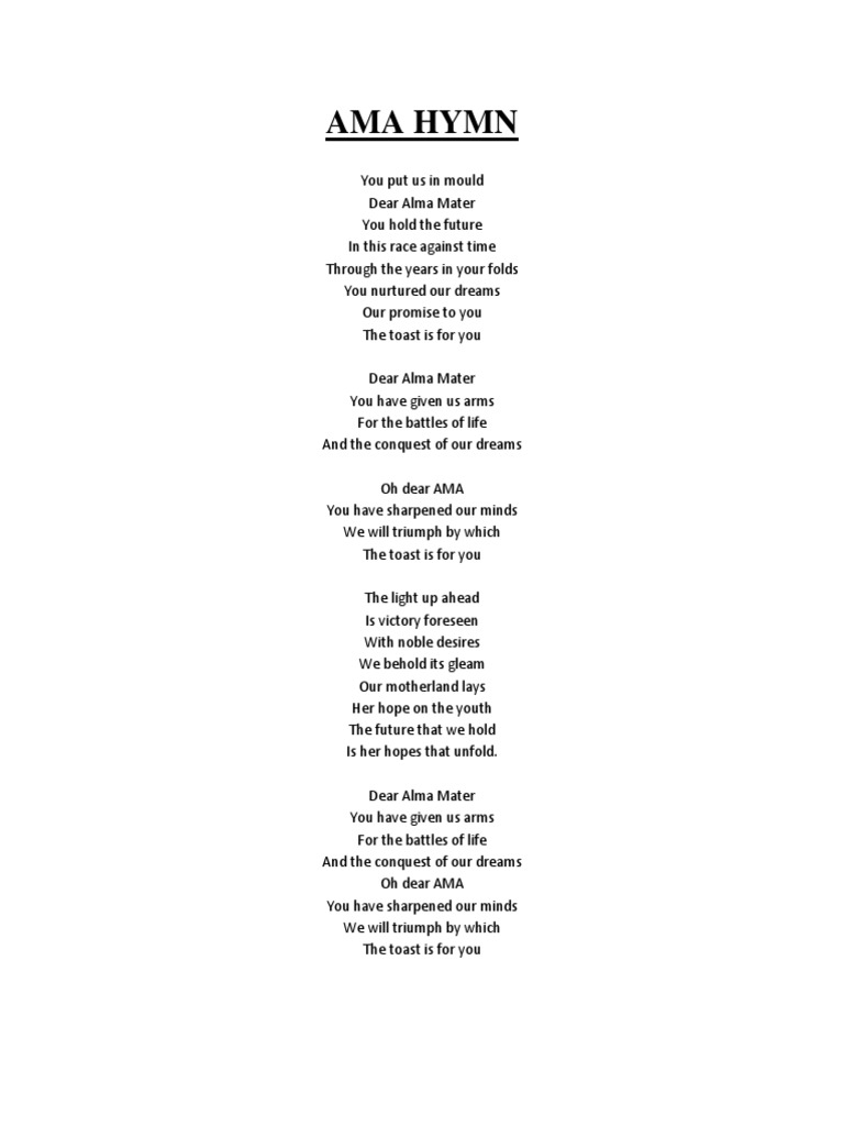 Ama Hymn | PDF