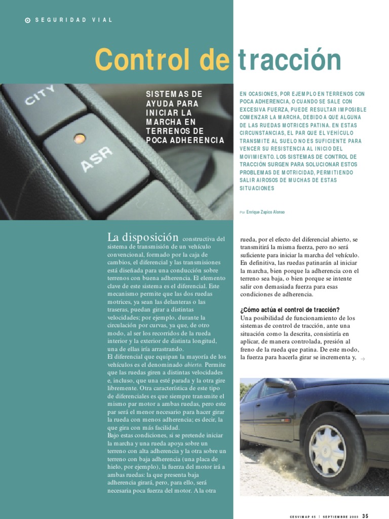 Control de Tracción en Vehículos | PDF