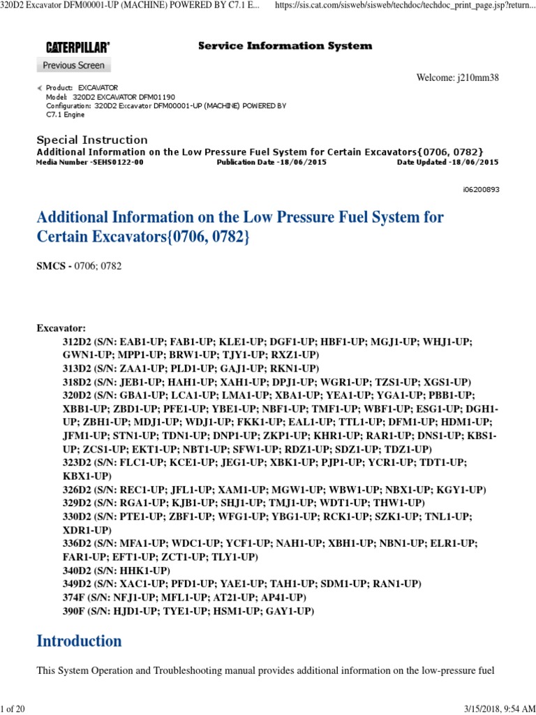 Additional Information On The Low Pressure Fuel System | PDF | Fuel ...