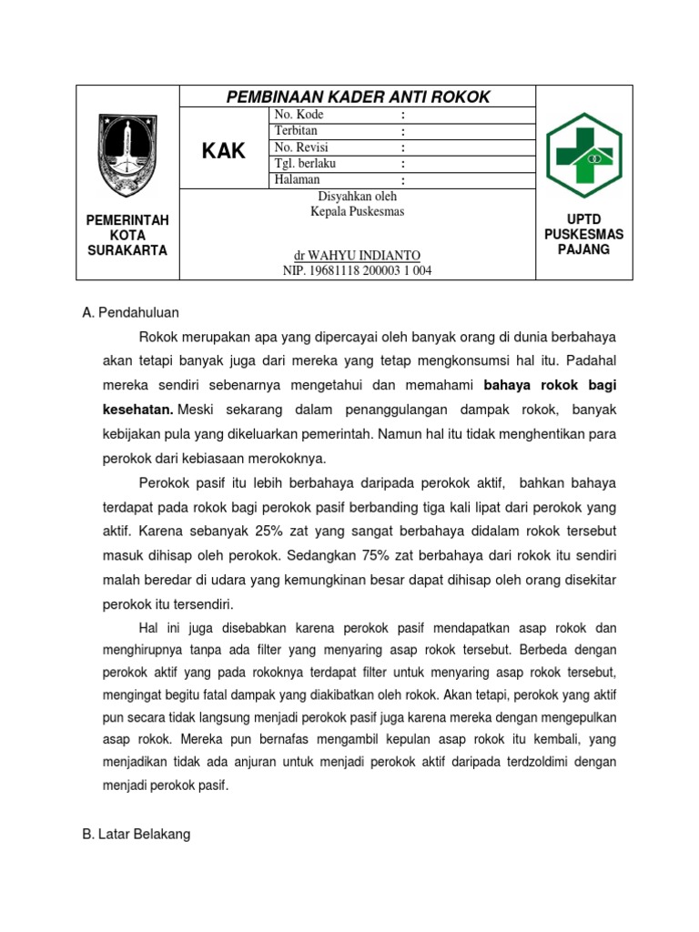 5.1.4.4. Kak Promkes-Pembinaan Kader Anti Rokok | PDF