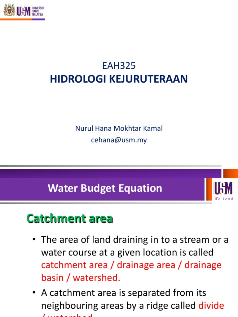 WEEK4 - Infiltration | PDF | Drainage Basin | Soil