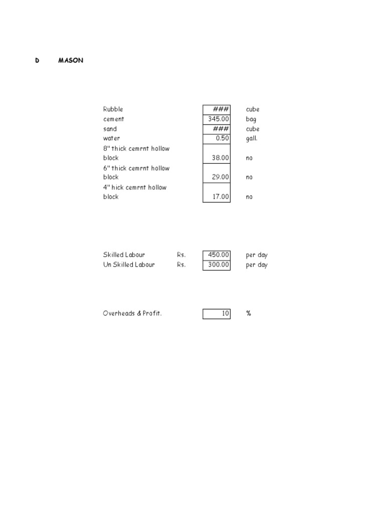 Rubble & Block Work. | PDF | Masonry | Building Technology