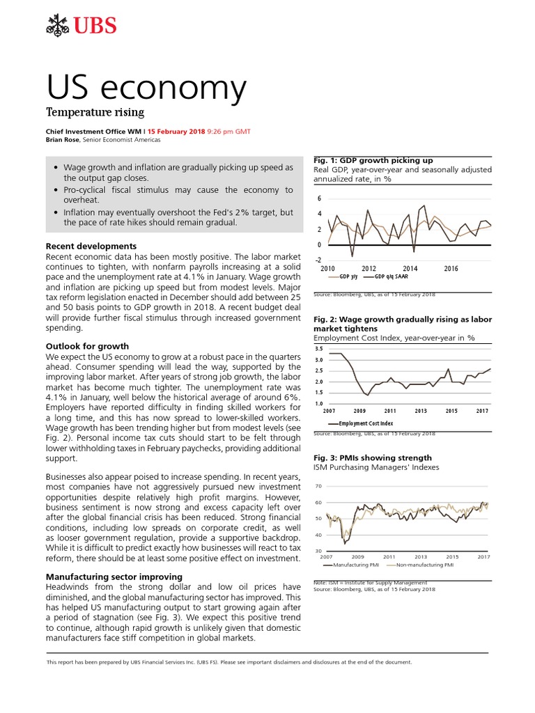 US Economy - en - 1346457 PDF | PDF | Ubs | Federal Reserve System