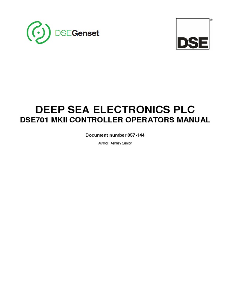Dse 701 Mkii Data Sheet Usa | PDF | Relay | Switch