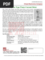 Cup Type Water Current Meter | PDF | Metre | Screw