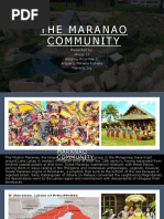 Maranao Culture and Traditions Overview | PDF
