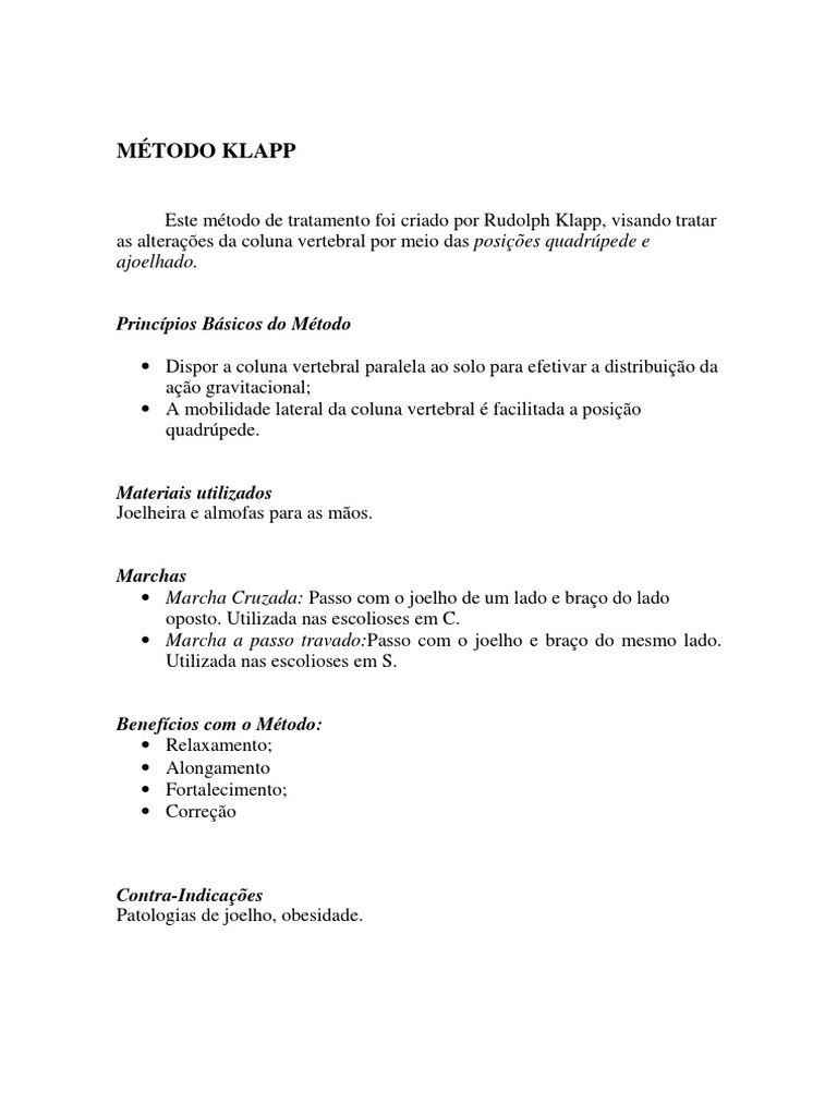Metodo Klapp pt1 PDF | PDF