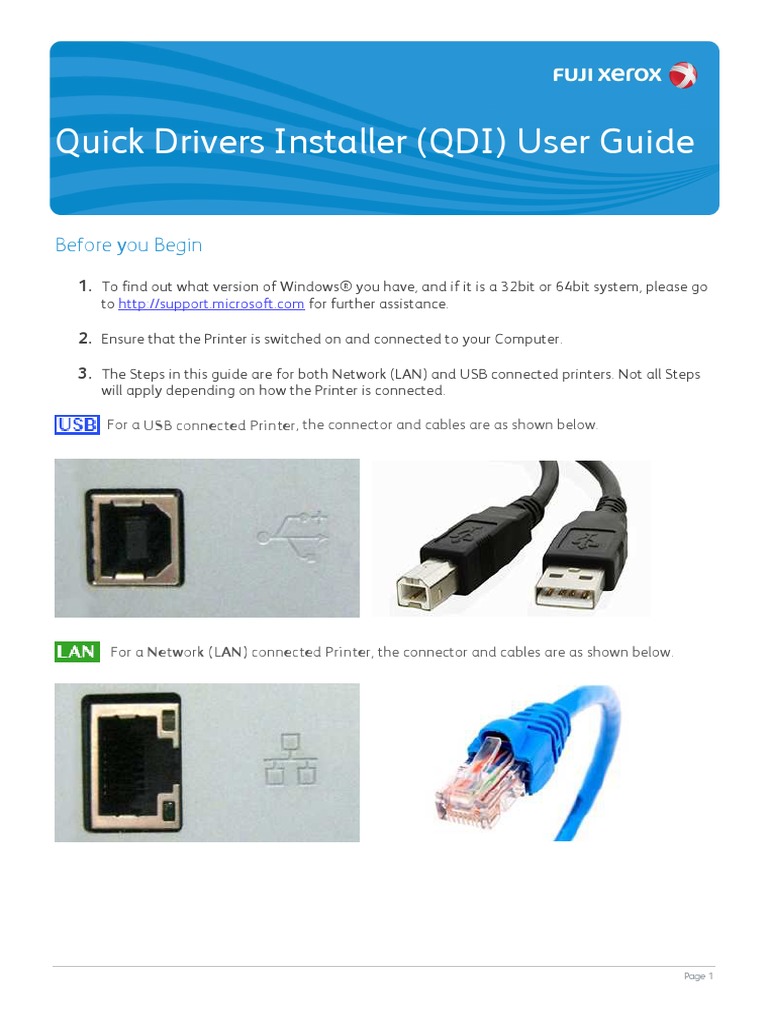 Quick Drivers Installer (QDI) User Guide: Before You Begin | PDF ...