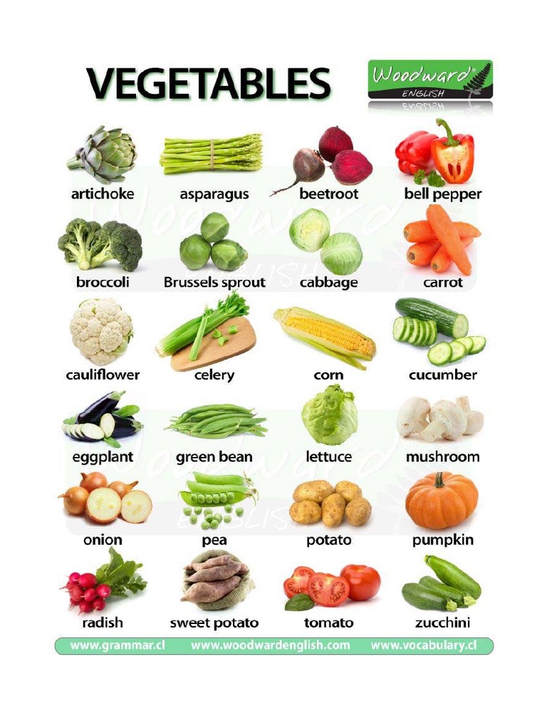 English Vocabulary - Fruits and Vegetables PDF | PDF