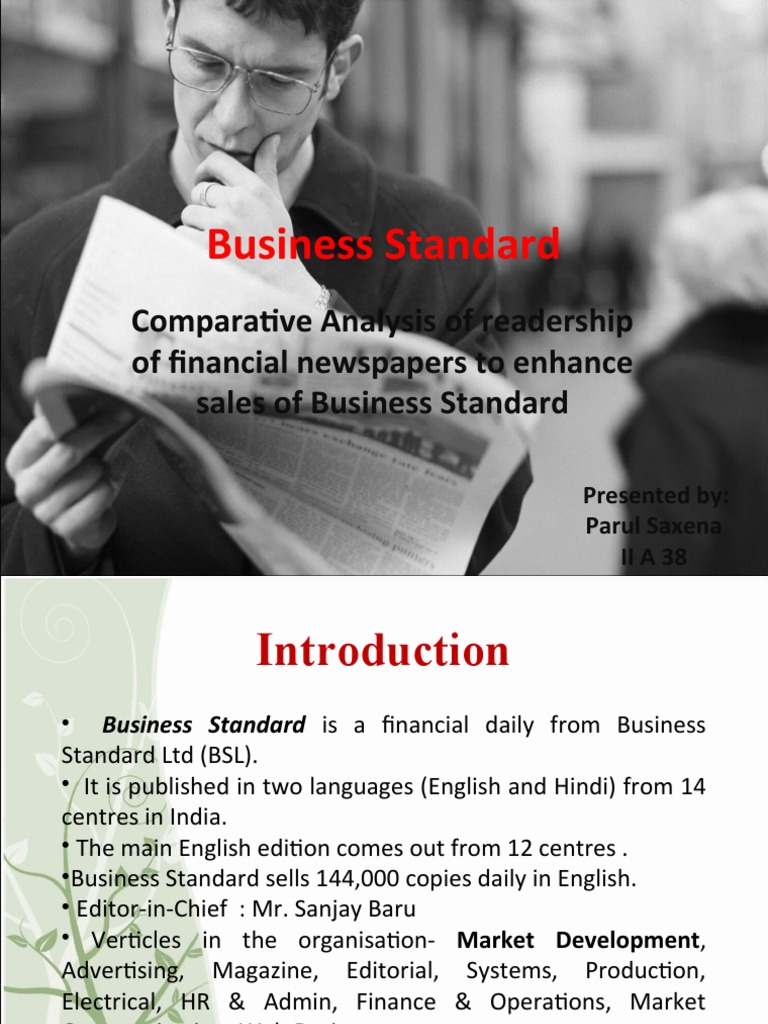 Business Standard | PDF | Newspapers | Sales