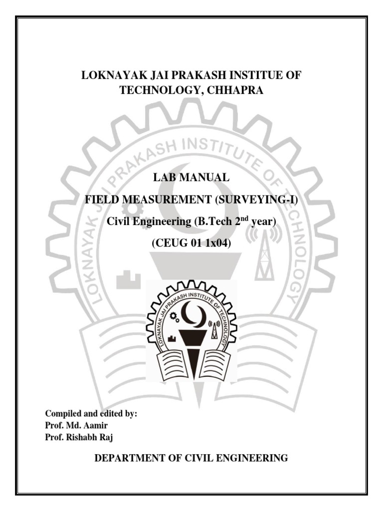 Surveying I Lab Manual | PDF | Surveying | Compass